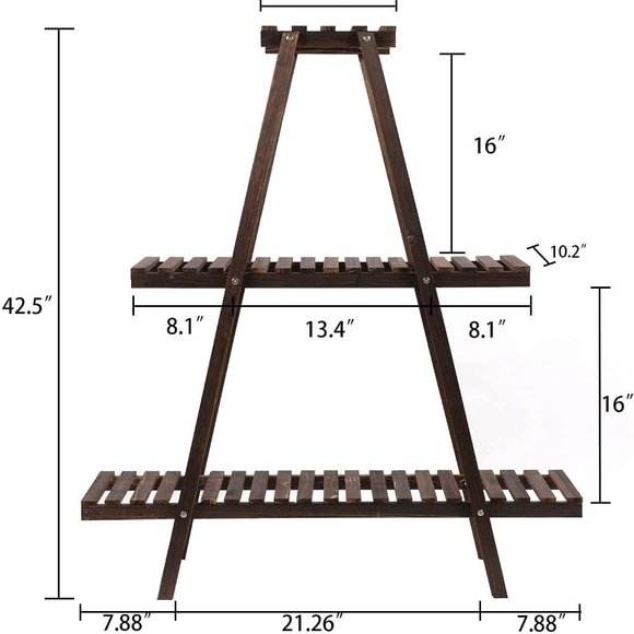 Accents | 35 Ft Pine Indoor 3 Tier Plant Stand Augosta | Poshmark